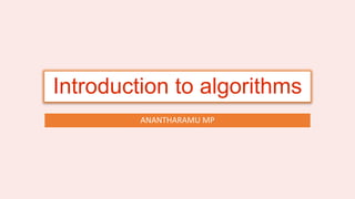 Brief introduction to Algorithm analysis | PDF
