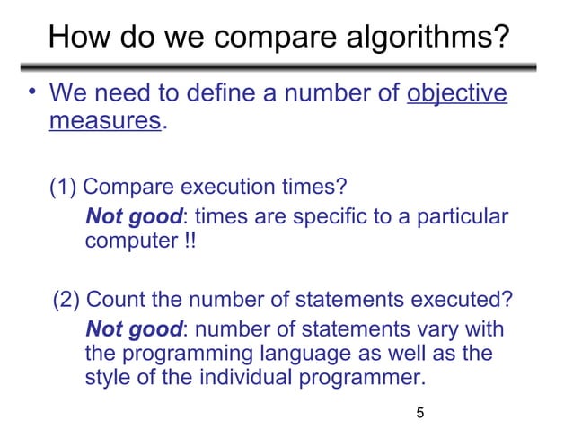 Asymptotic analysis | PPT | Computing | Technology & Computing
