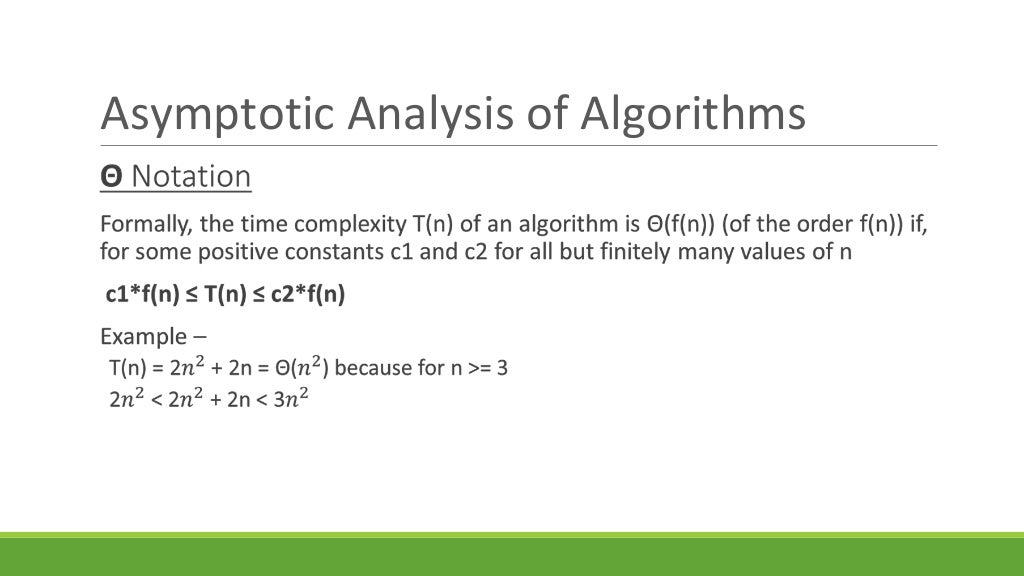 Lecture 5 Asymptotic Analysis Of Algorithms