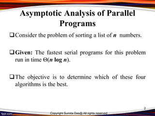 Asymptotic analysis of parallel programs | PPT