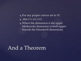 Asymptotic geometry of convex sets | PPTX | 3-D Graphics | Computer Software and Applications