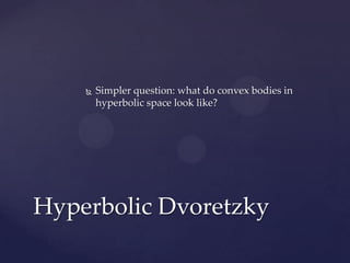 Asymptotic geometry of convex sets | PPTX | 3-D Graphics | Computer ...