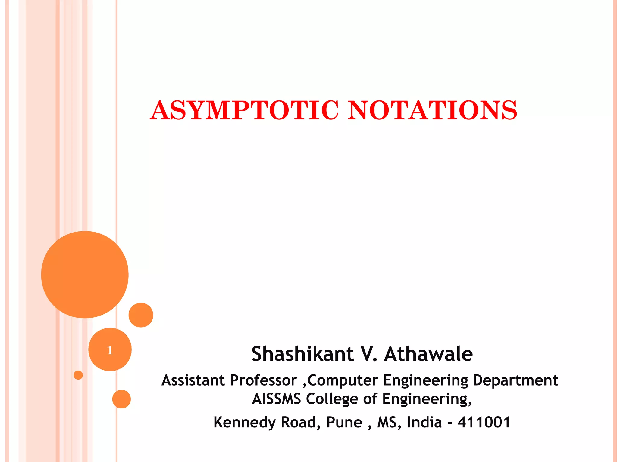 Asymptotic notation | PPT