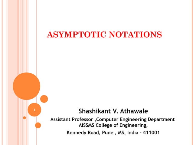 Asymptotic notation | PPT