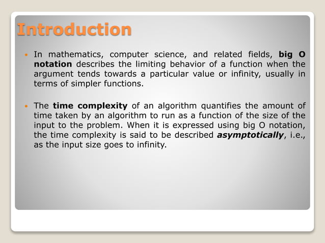Asymptotic notation | PPT