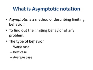 Asymptotic notation | PPT