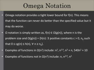 Asymptotic notation | PPTX