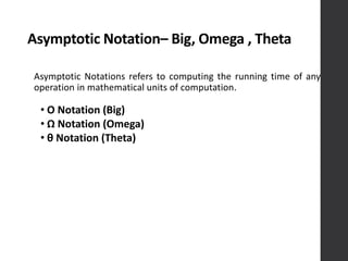 Asymptotic notation | PPTX | Programming Languages | Computing
