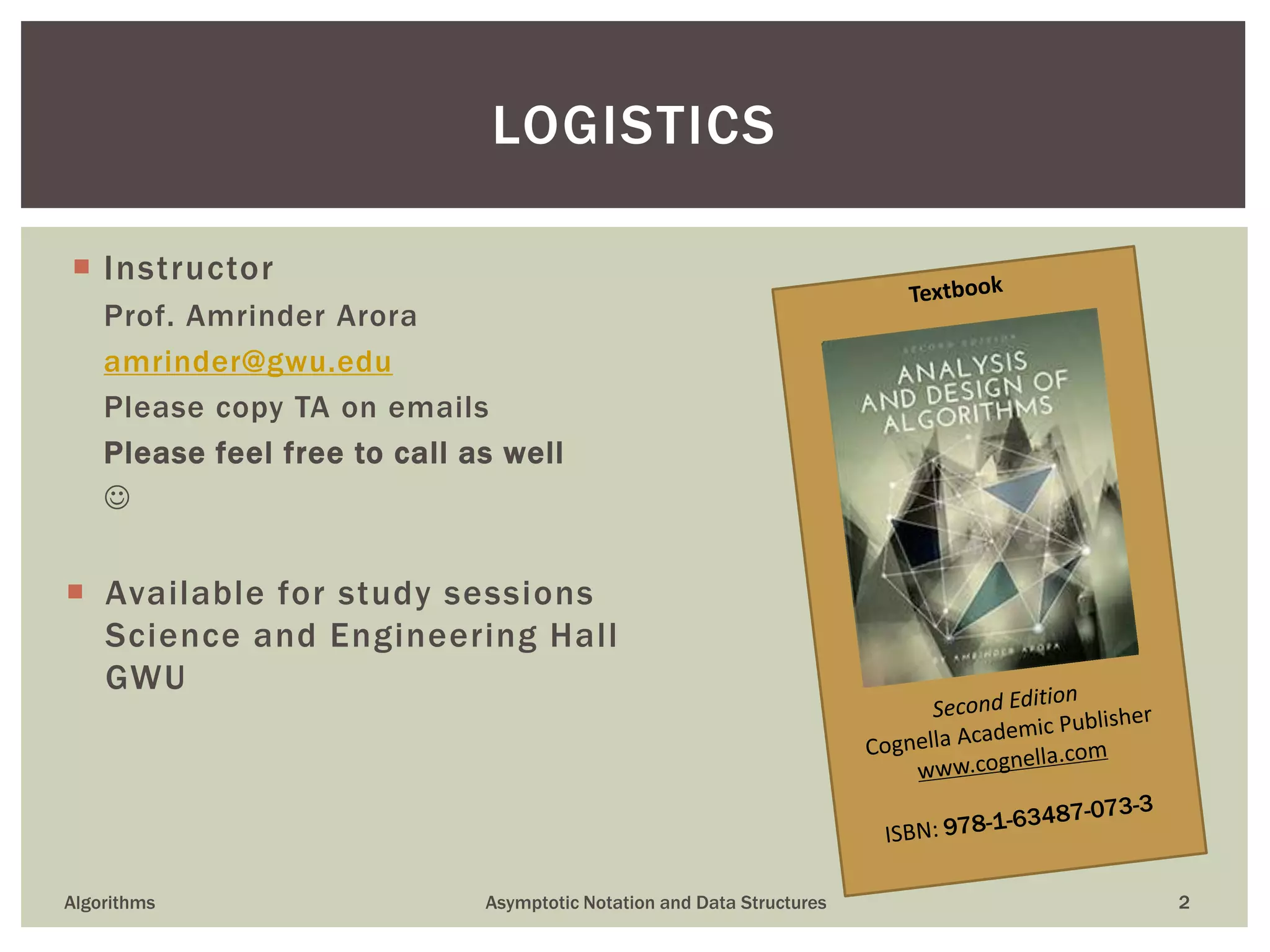 Asymptotic Notation And Data Structures Pptx