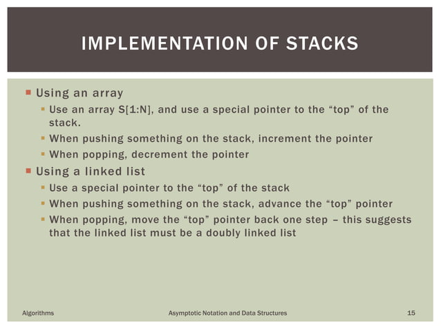 Asymptotic Notation and Data Structures | PPTX | Web Development | Internet