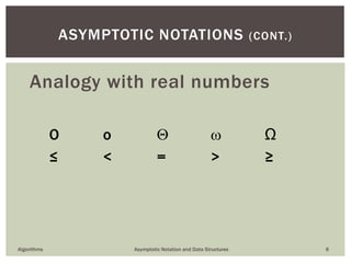 Asymptotic Notation and Data Structures | PPT