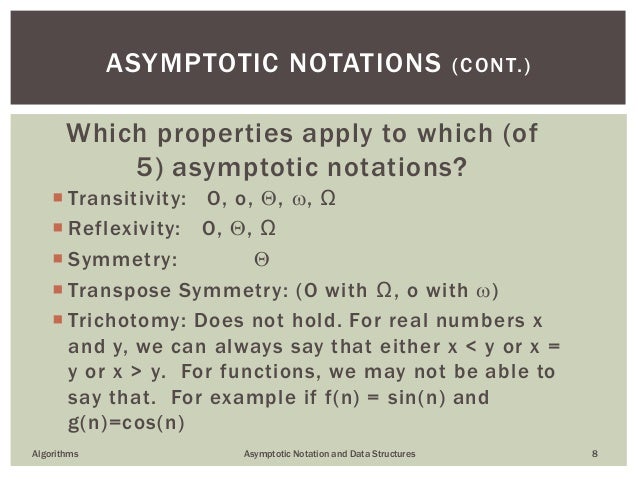 Asymptotic Notation And Data Structures 