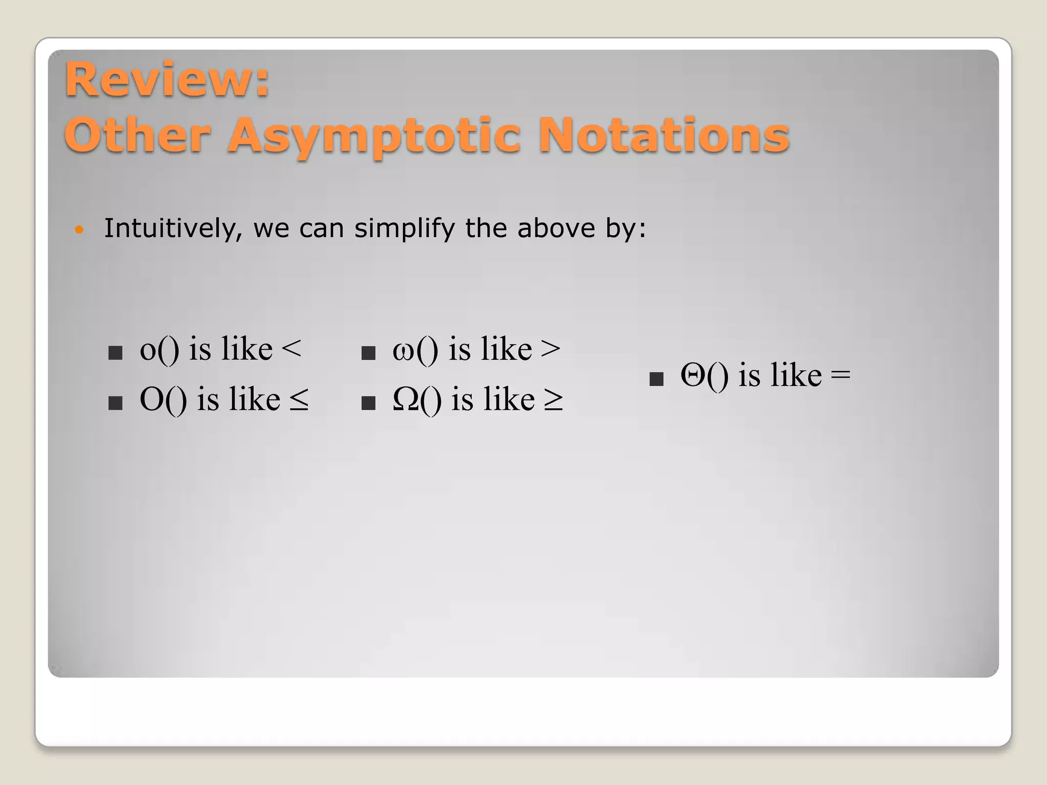 Asymptotic notations | PPTX