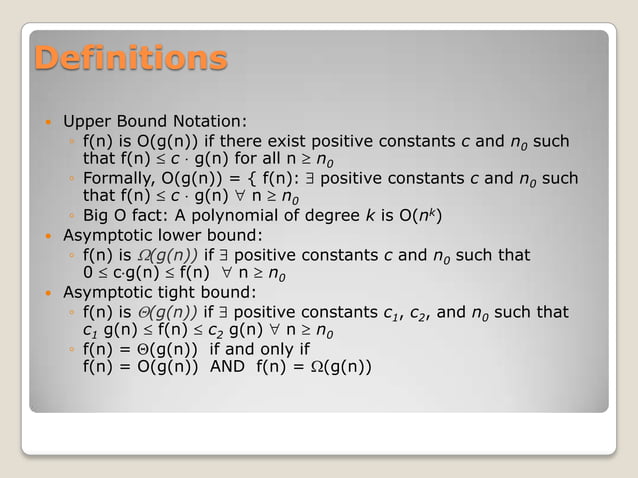 Asymptotic notations | PPTX