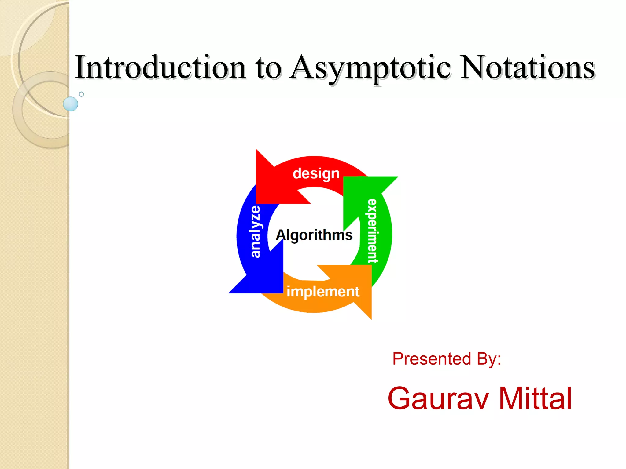 Asymptotic notations | PPT