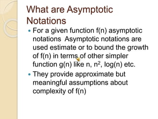 Asymptotic notations | PPTX
