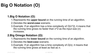 ASYMTOTIC NOTATIONS BIG O OEMGA THETE NOTATION.pptx | Programming Languages | Computing