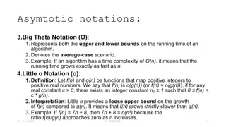 ASYMTOTIC NOTATIONS BIG O OEMGA THETE NOTATION.pptx | Programming Languages | Computing