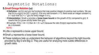 ASYMTOTIC NOTATIONS BIG O OEMGA THETE NOTATION.pptx | Programming ...