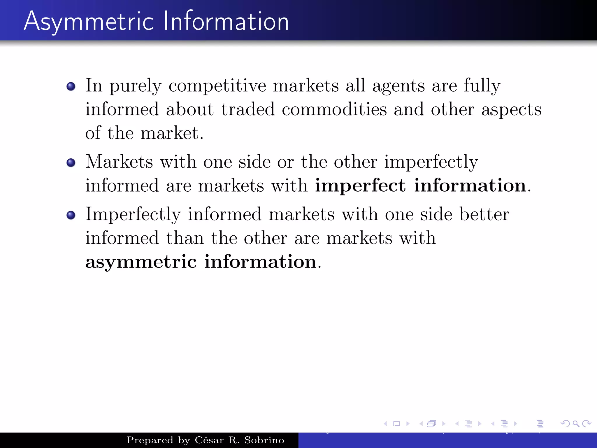 Asymmetric Information | PDF