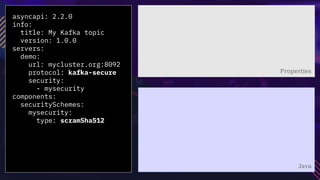 Describing Kafka security in AsyncAPI | PDF