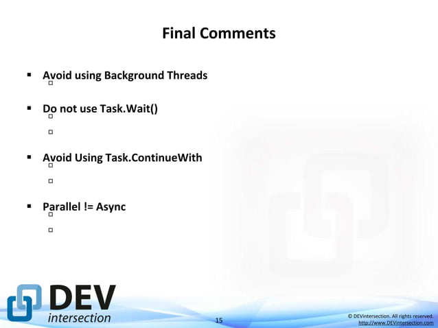 Async ASP.NET Applications | PPT