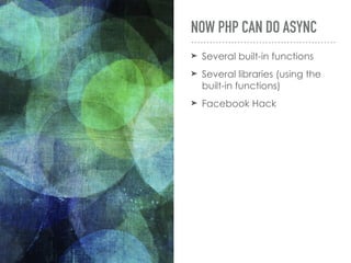 Getting out of Callback Hell in PHP | PDF | Web Development | Internet