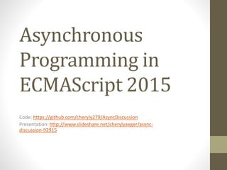 Async discussion 9_29_15 | PPTX