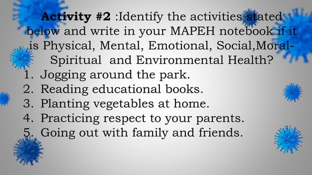 asynchronous activity for health and pe.pptx | Healthy Living