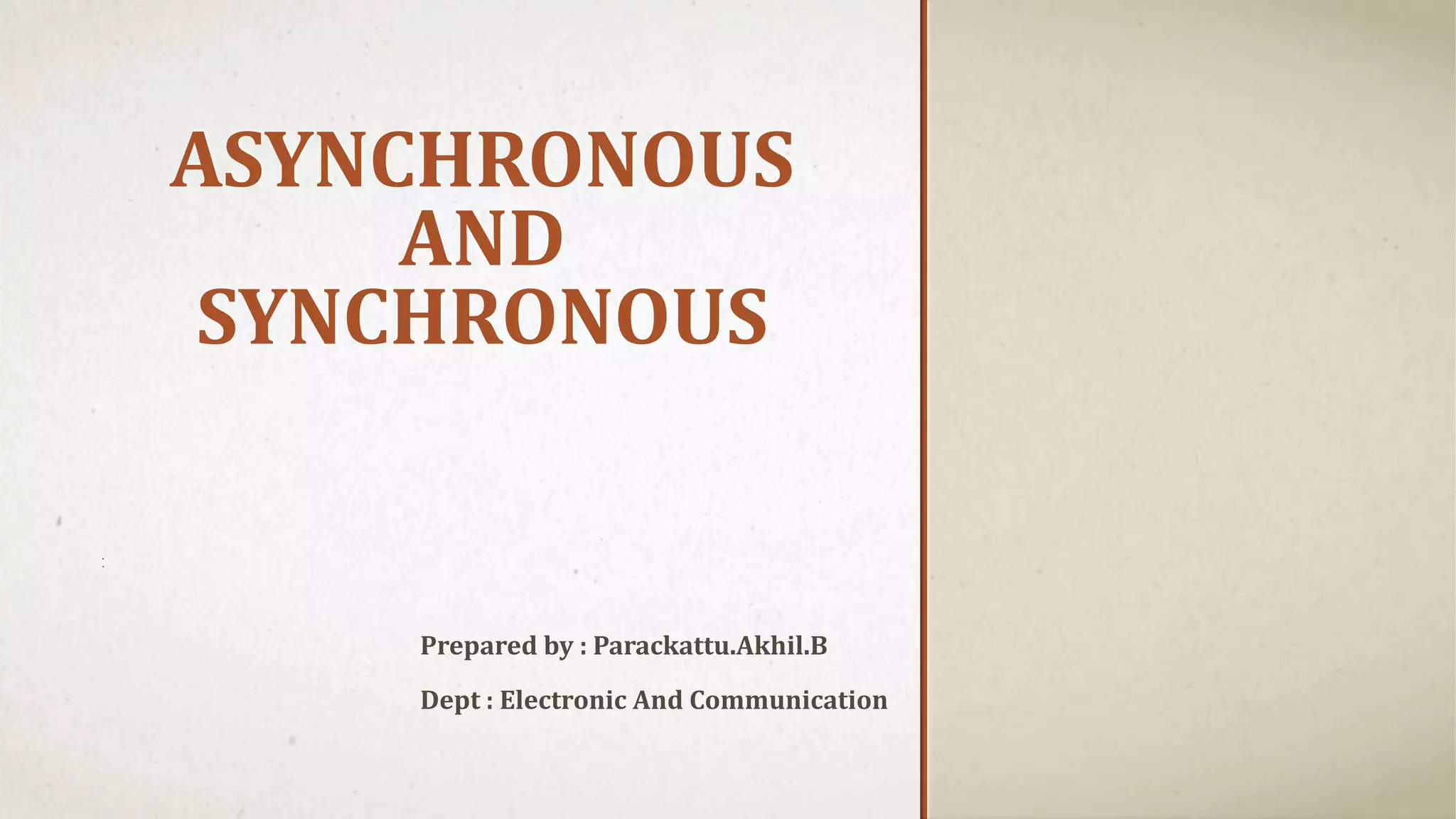 Asynchronous And Synchronous Pptx Computer Networking Computing 1403