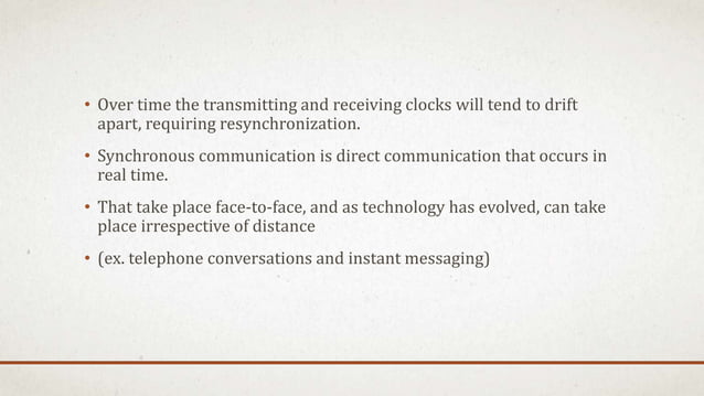 Asynchronous and synchronous | PPTX | Computer Networking | Computing