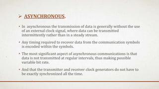 Asynchronous and synchronous | PPTX | Computer Networking | Computing