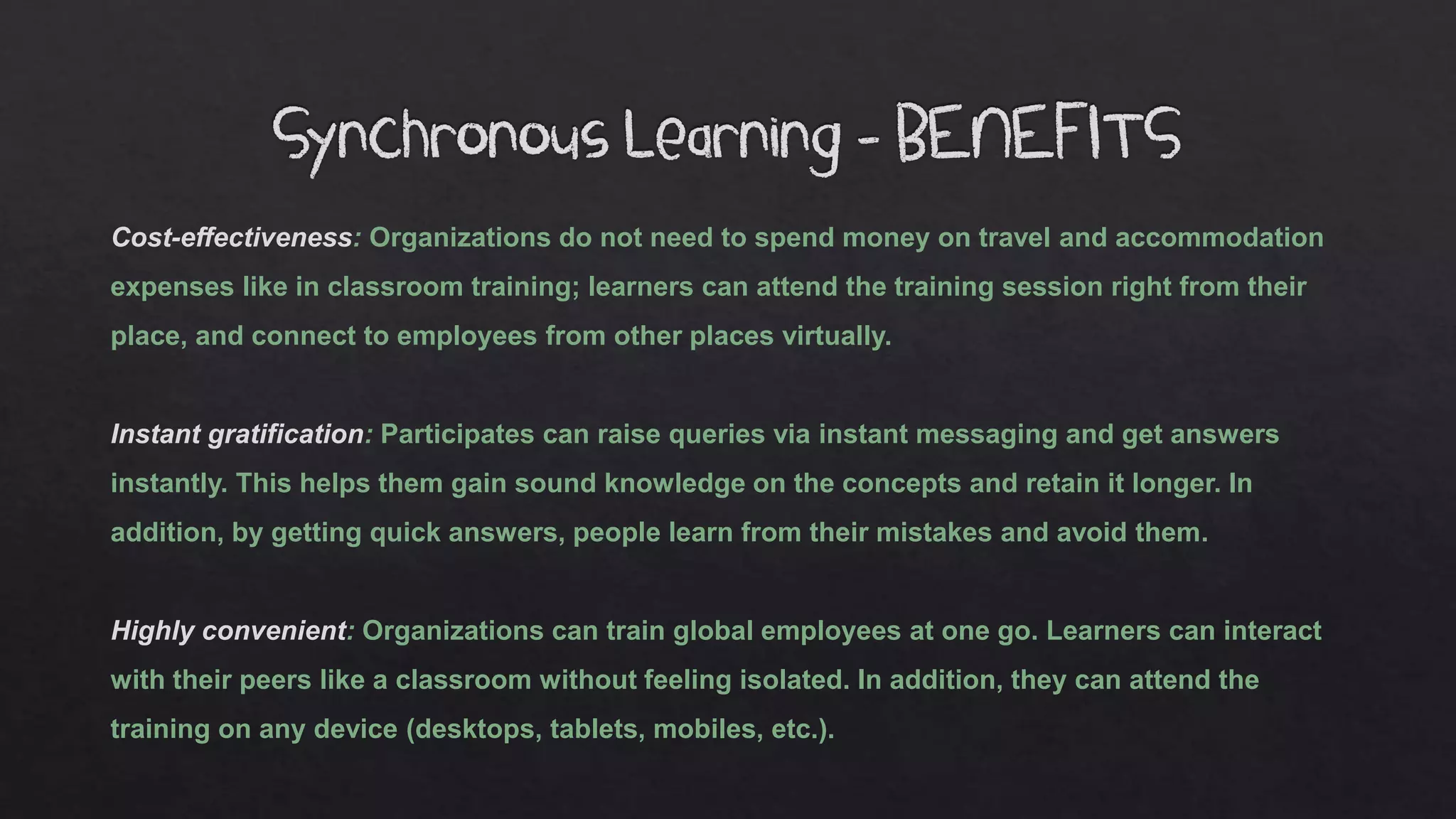 E-Learning and Types of E-Learning (Asynchronous and synchronous e learning) | PPSX