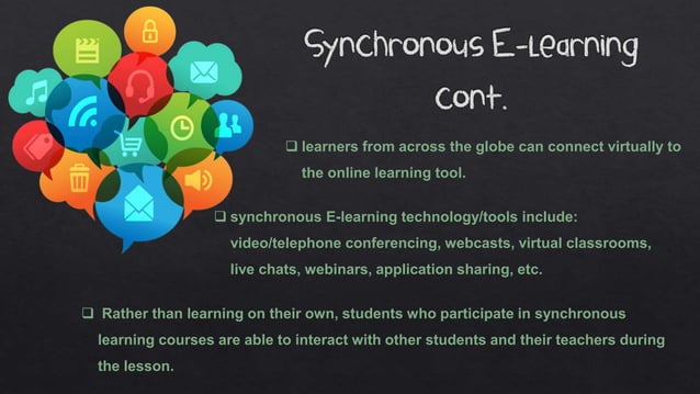 E-Learning and Types of E-Learning (Asynchronous and synchronous e learning) | PPSX
