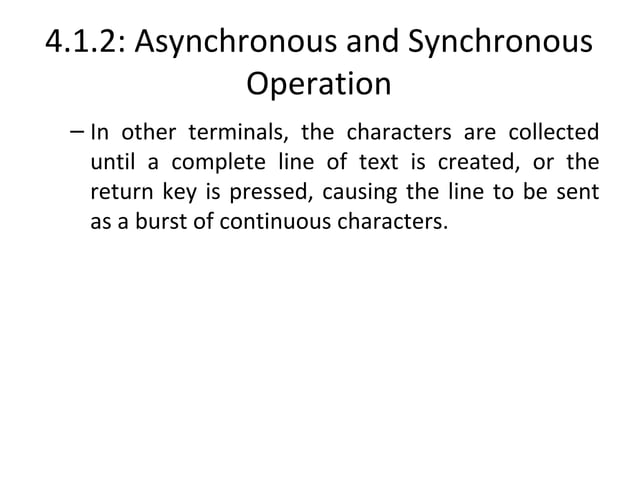 Asynchronous and synchronous operation | PPT