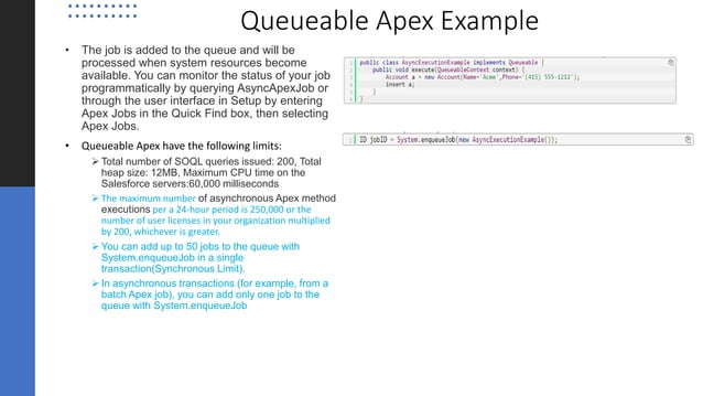 Asynchronous apex | PPT