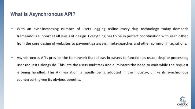 Asynchronous Api Testing Trends Tools And More Calidad Infotech Pptx
