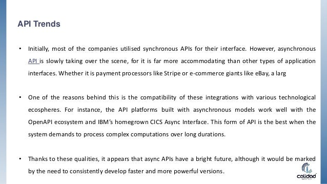 Asynchronous API Testing: Trends, Tools & More | Calidad Infotech | PPTX