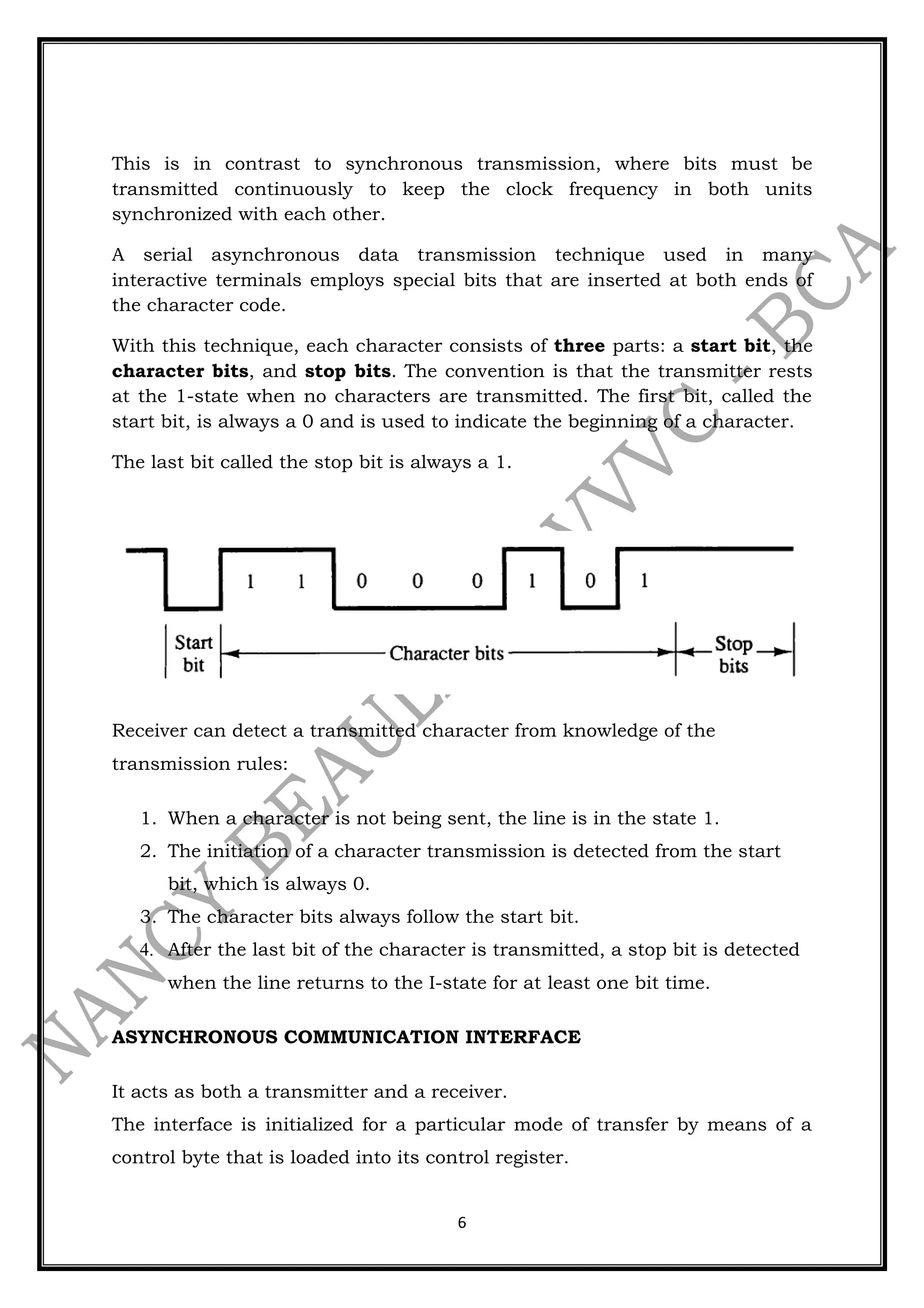 Asynchronous Data Transfer Pdf Computer Networking Computing