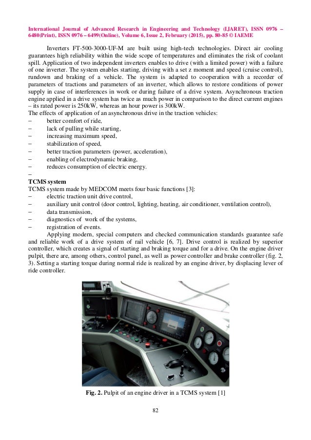 Asynchronous Drive Control Of A Traction Vehicle Using Tcms System