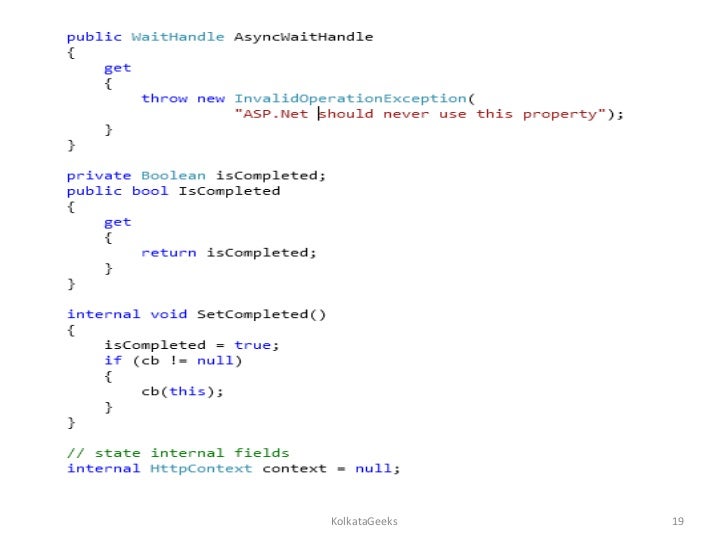 Asynchronous handlers in asp.net