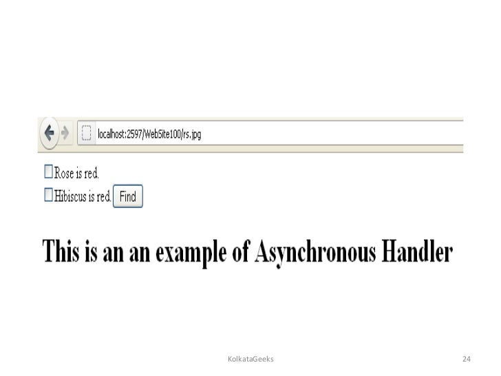 Asynchronous handlers in asp.net