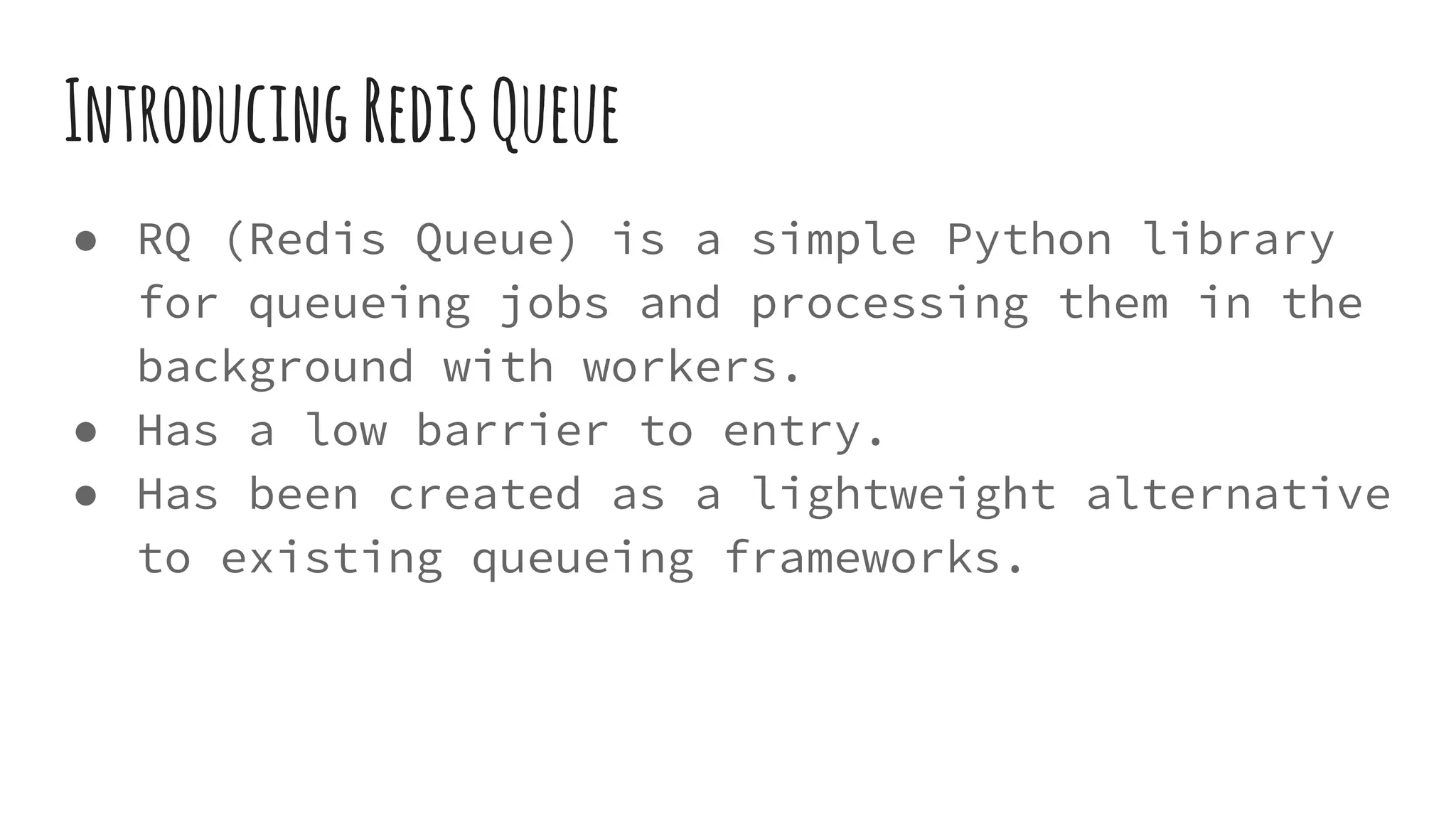 Asynchronous job queues with python-rq | PPT | Free Download Asynchronous job queues with python-rq | PPT | Free Download
