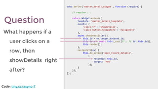 Asynchronous JS in Odoo | PDF | Web Development | Internet