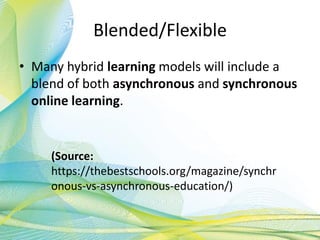 Asynchronous Learning vs Synchronous Learning | PDF