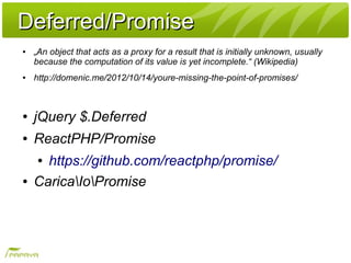 Asynchronous I/O in PHP | PDF