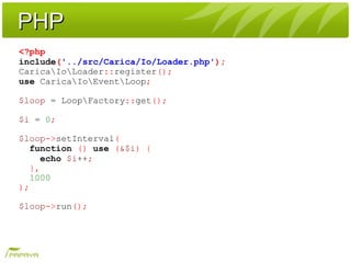 Asynchronous I/O in PHP | PDF