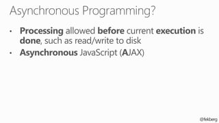 Asynchronous programming from Xamarin Hakcday in Melbourne | PPT