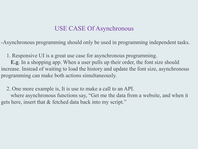 Asynchronous Programming.pptx | Web Development | Internet