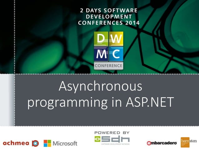 Asynchronous programming in ASP.NET